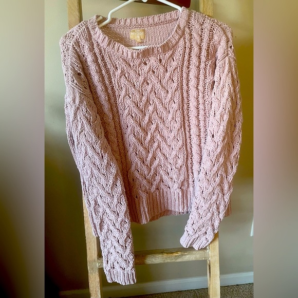 Aeropostale | Sweaters | Xs Oversized Aero Cable Knit Sweater | Poshmark